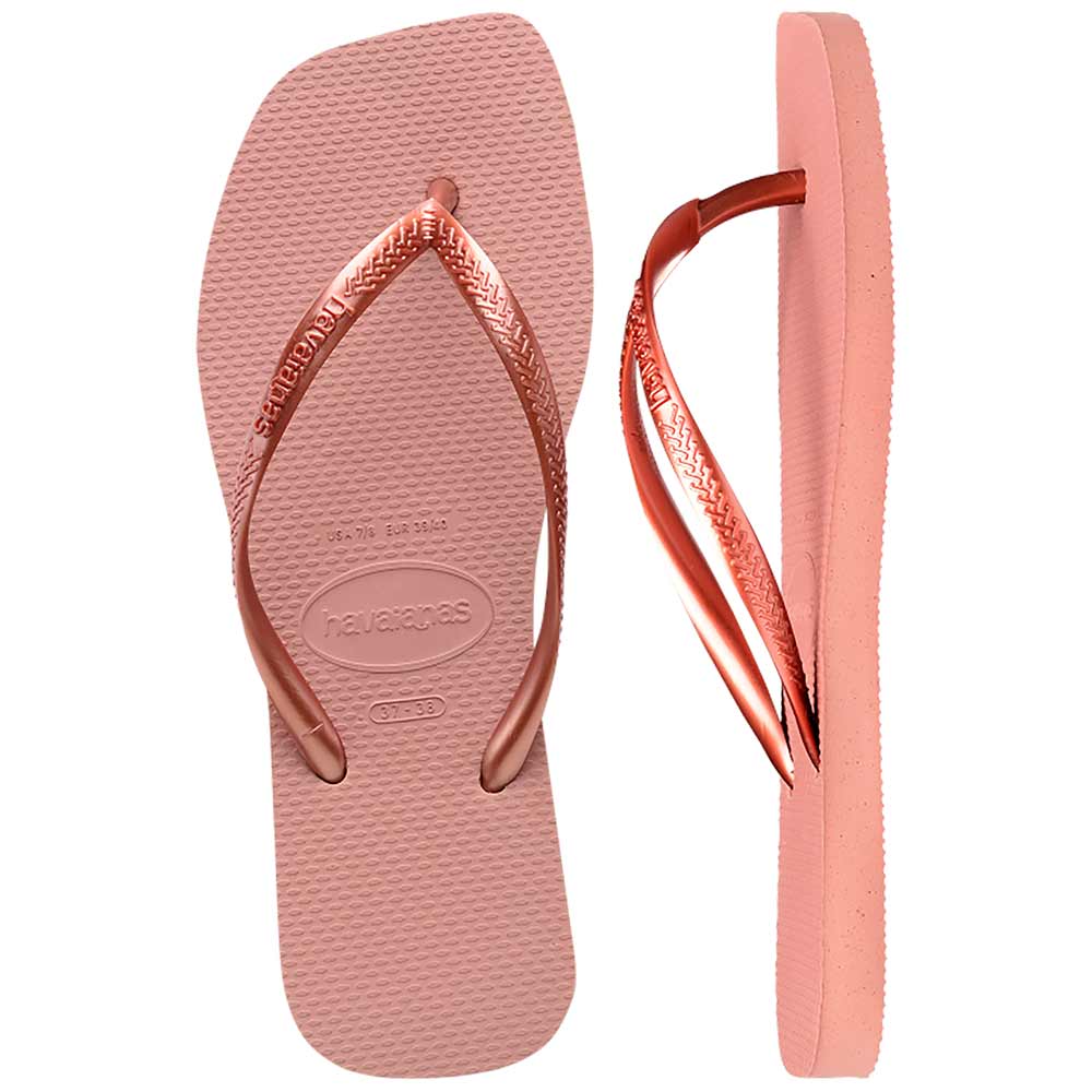 Sandálias Havaianas Slim Square Rosa Crocus N°35/36 - Drogaria Sao Paulo