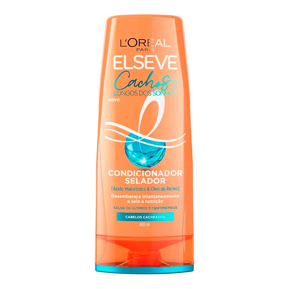 Kit Elseve Cachos Longos dos Sonhos Shampoo 400ml + Condicionador 400ml ...