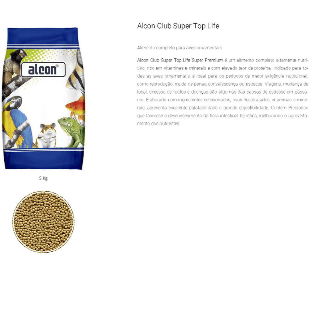 Alcon Club Super Top Life 5kg Super Premium - Drogaria Sao Paulo