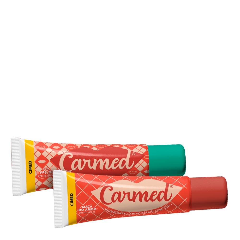 Kit Carmed Natal Hidratante Labial FPS30 10g + Hidratante Labial Maça ...