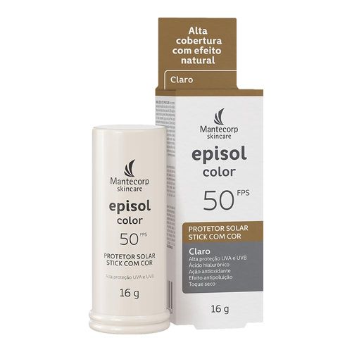 Protetor Solar Facial Mantecorp Episol FPS50 Stick Cor Claro 16g ...
