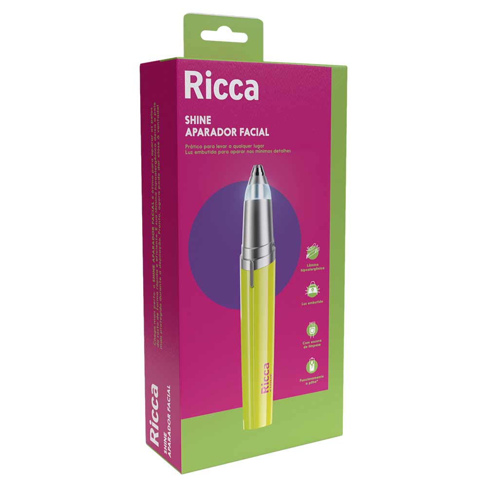 Aparador De Pelos Faciais Ricca Shine 1 Unidade - Drogaria Sao Paulo