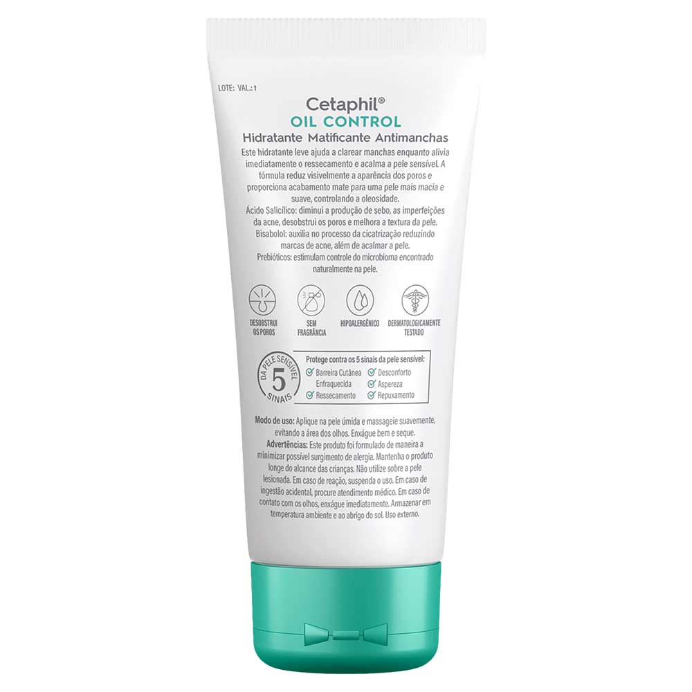 Hidratante Facial Cetaphil Oil Control Matificante Antimanchas 89ml ...