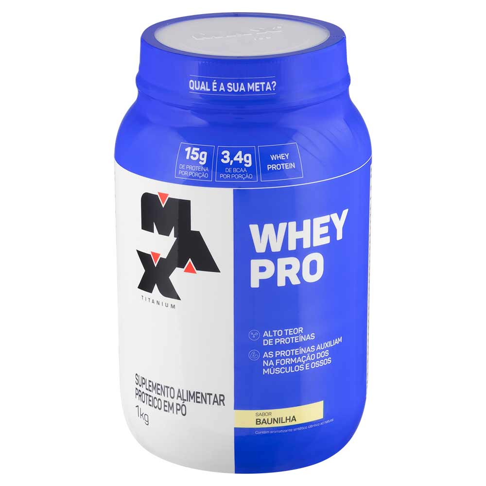 Whey Protein Pro Max Titanium Pó Baunilha 1kg - Drogaria Sao Paulo