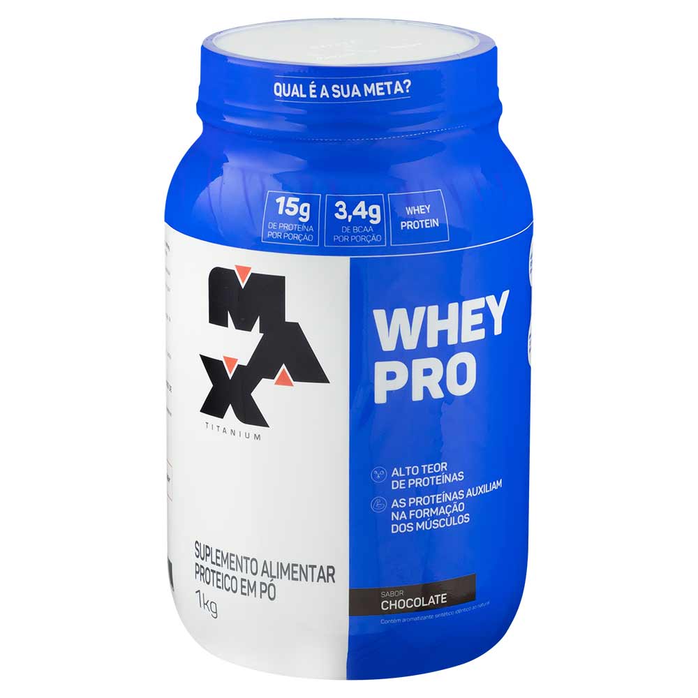 Whey Protein Pro Max Titanium Pó Chocolate 1kg - Drogaria Sao Paulo
