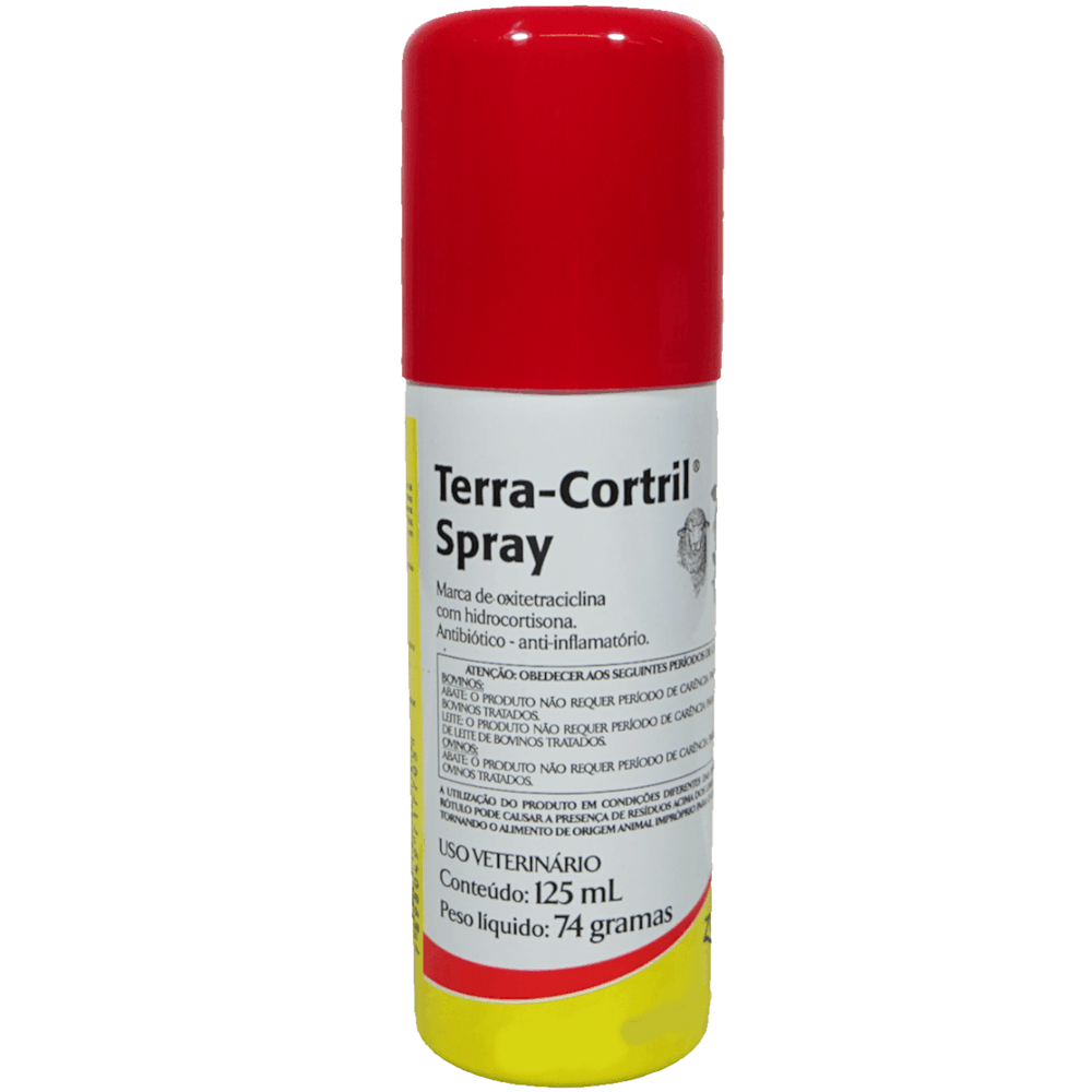 Terra-Cortril Spray 125ml Zoetis Kit com 3 - Drogaria Sao Paulo