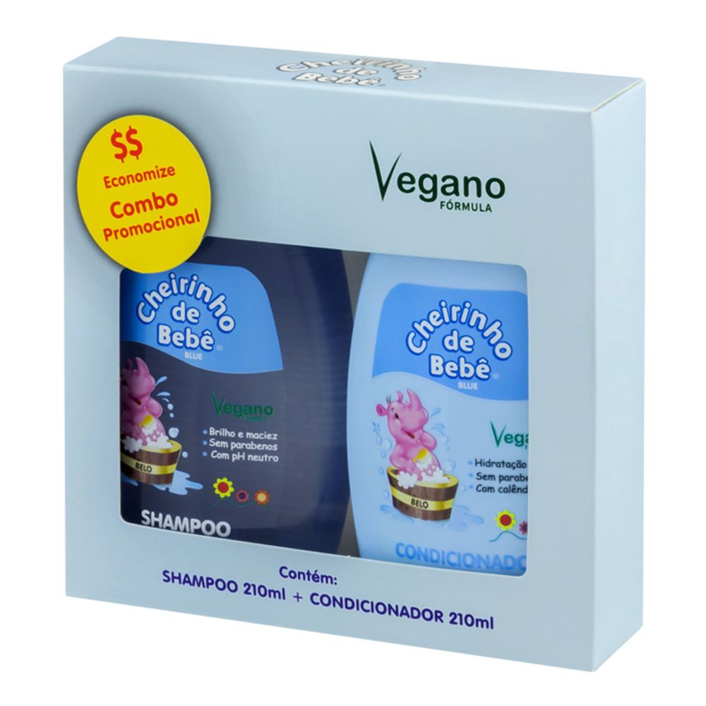 Kit Cheirinho De Bebê Shampoo + Condicionador Suave Blue 210ml Cada ...