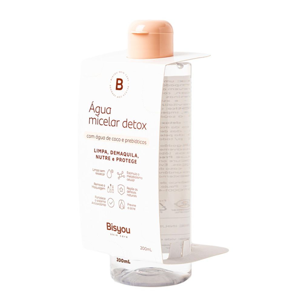 Água Micelar Bisyou Detox 4 em 1 com Água de Coco 200ml - Drogaria Sao ...