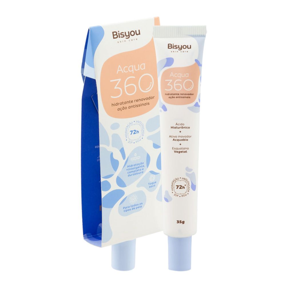 Hidratante Facial Bisyou Acqua 360 Antissinais Toque Seco 35g - Drogaria Sao Paulo