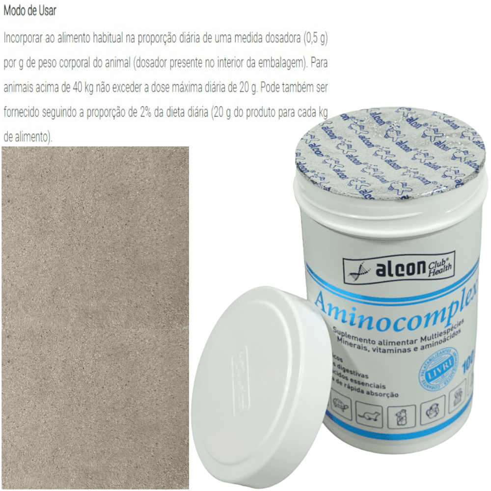 Alcon Club Health Aminocomplex 100g Suplemento Alimentar Multiespécies ...