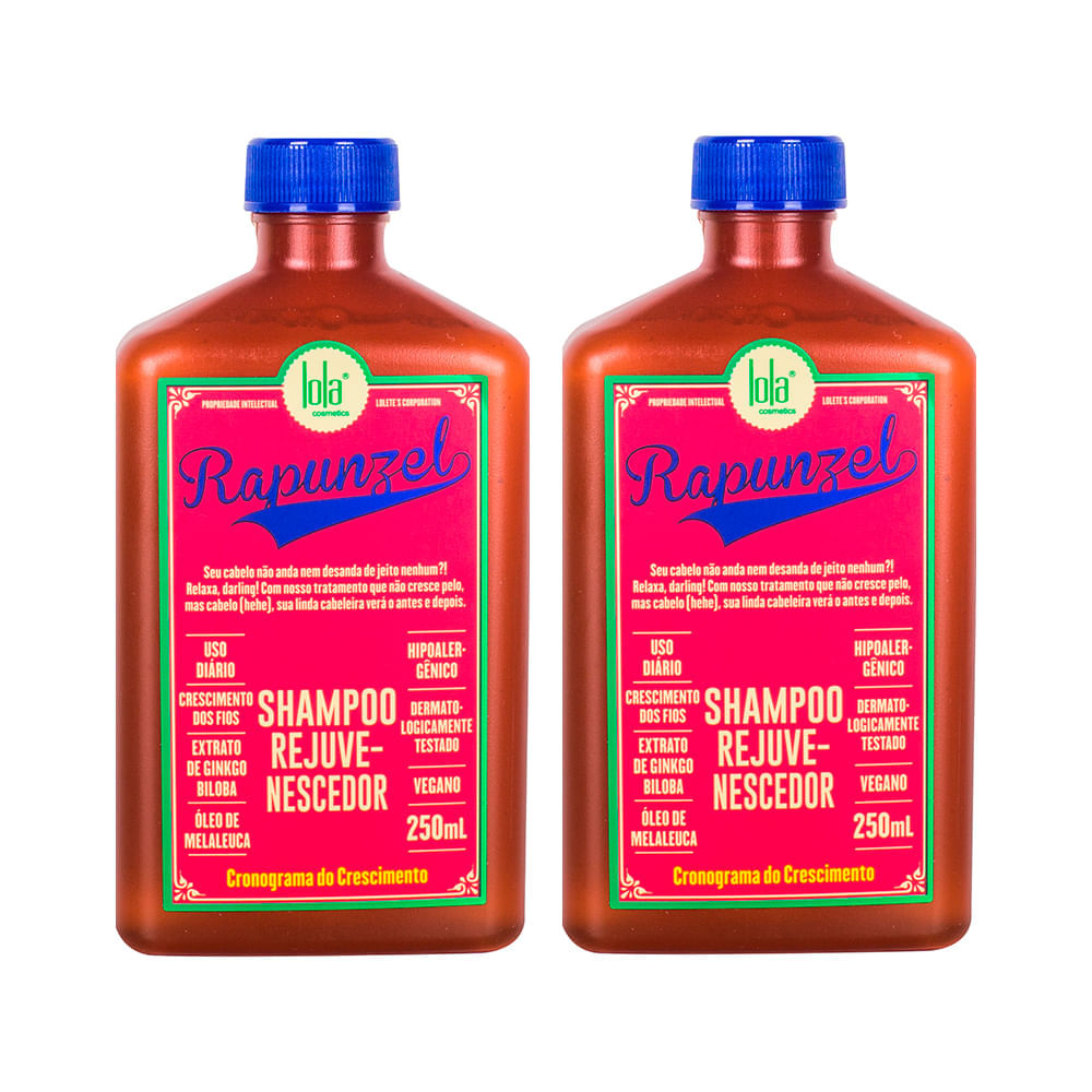 Kit Lola Cosmetics Rapunzel - Shampoo Rejuvenescedor 250 ml - 2 ...