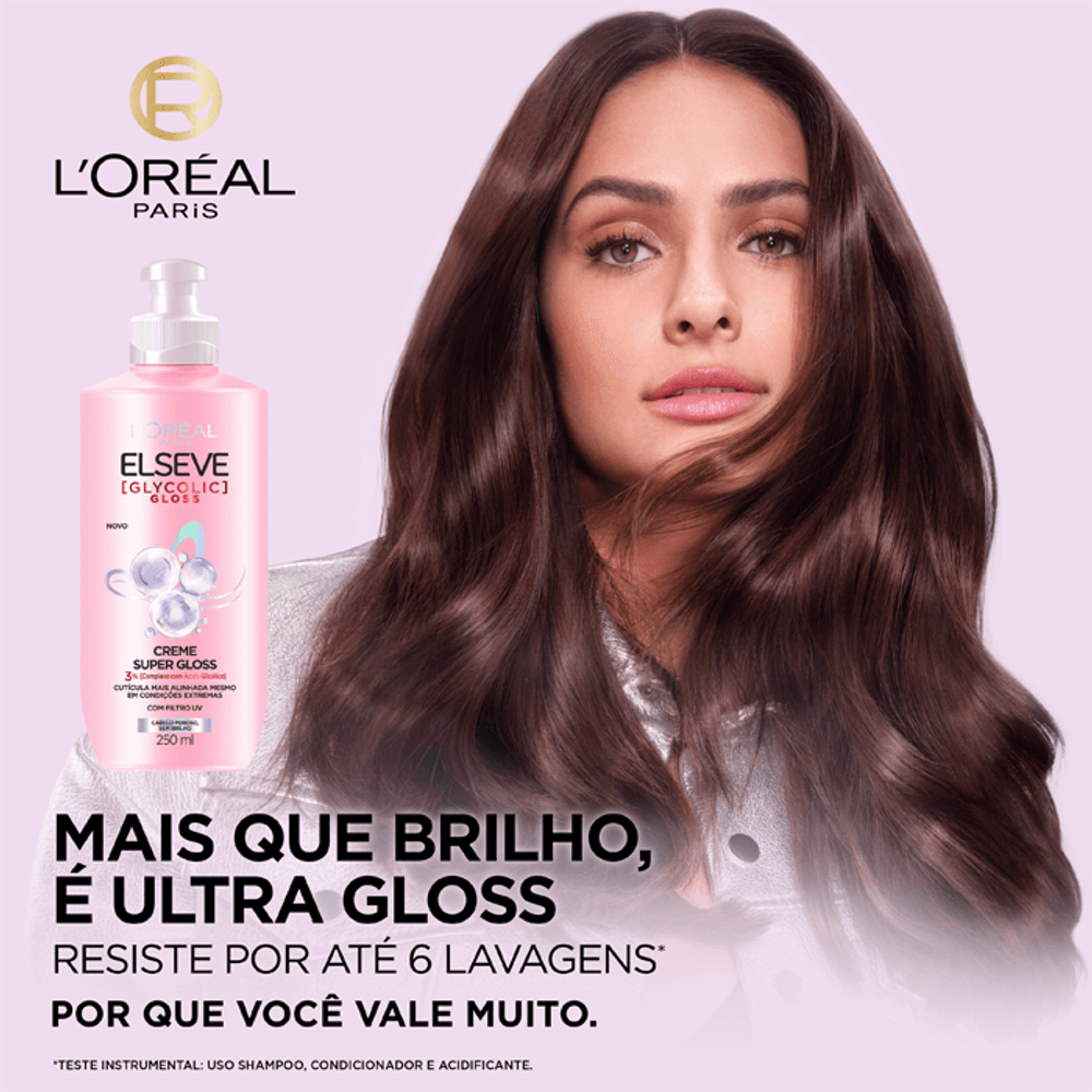 Creme Para Pentear L’Oréal Paris Elseve Glycolic Gloss 250ml - Drogaria ...