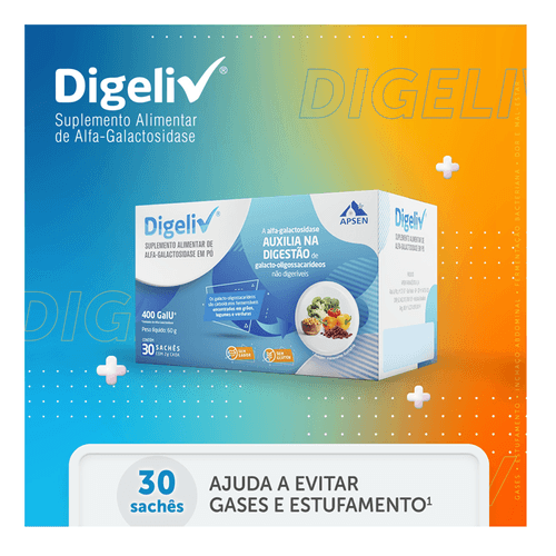 Digeliv 30 Sachês com 2g cada Apsen - Drogaria Sao Paulo