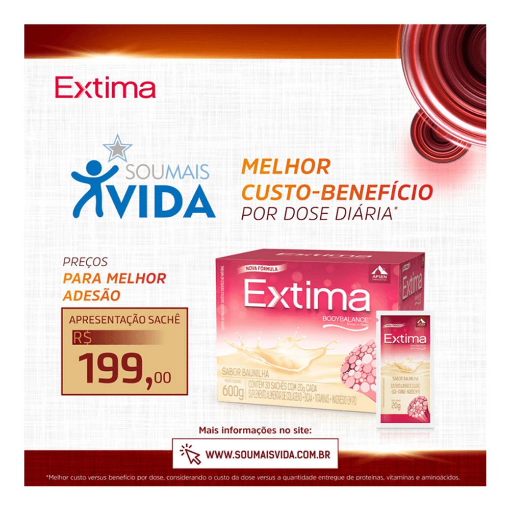 Extima 20g Apsen 30 Sachês - Drogaria Sao Paulo