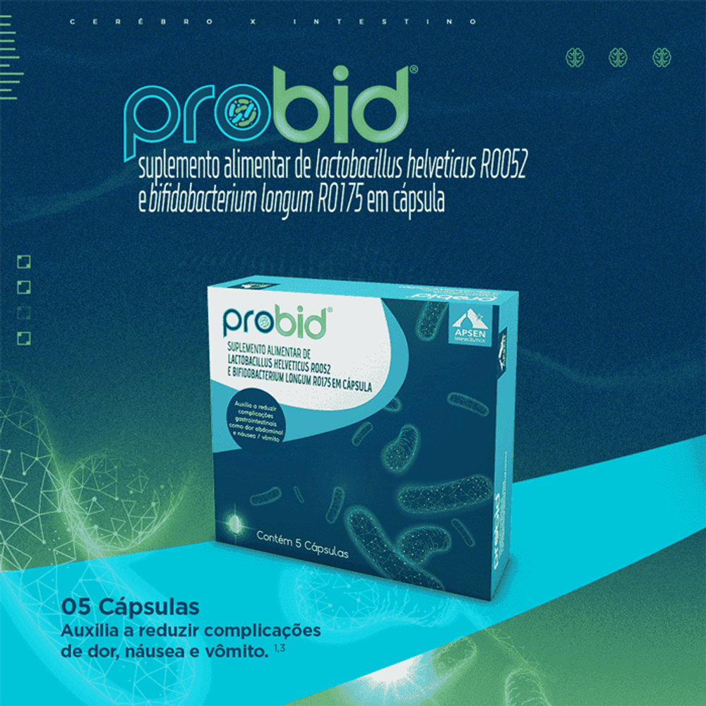 Suplemento Alimentar Probid Lactobacillus Helveticus 5 Cápsulas ...