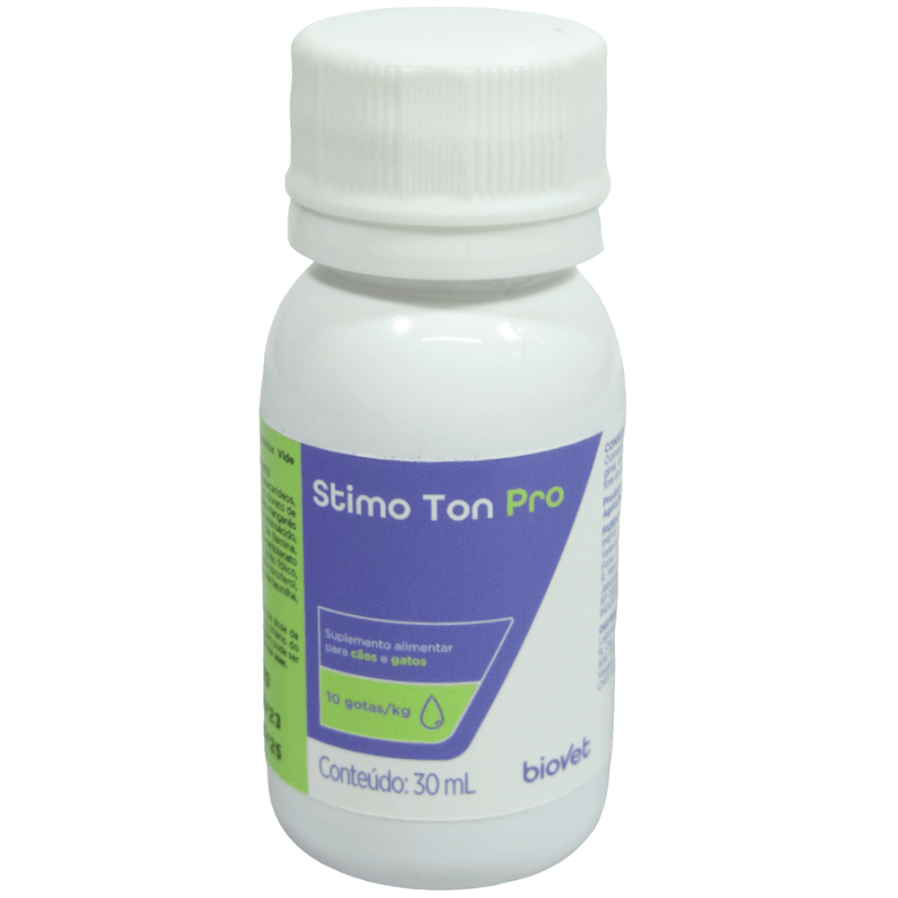 Stimo Ton Pro 30ml Para Cães e Gatos Biovet - Drogaria Sao Paulo