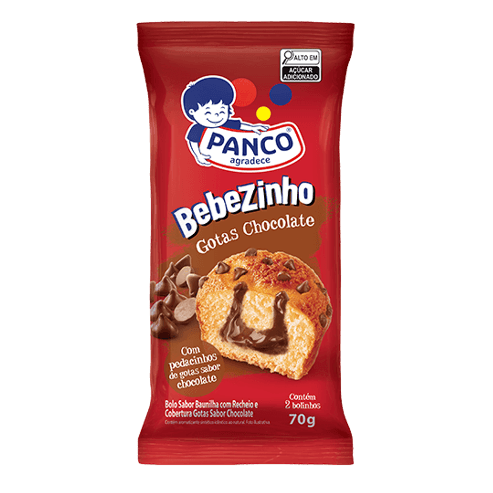 Bolo bebezinho sabor gotas de chocolate com 2 unidades - Panco ...