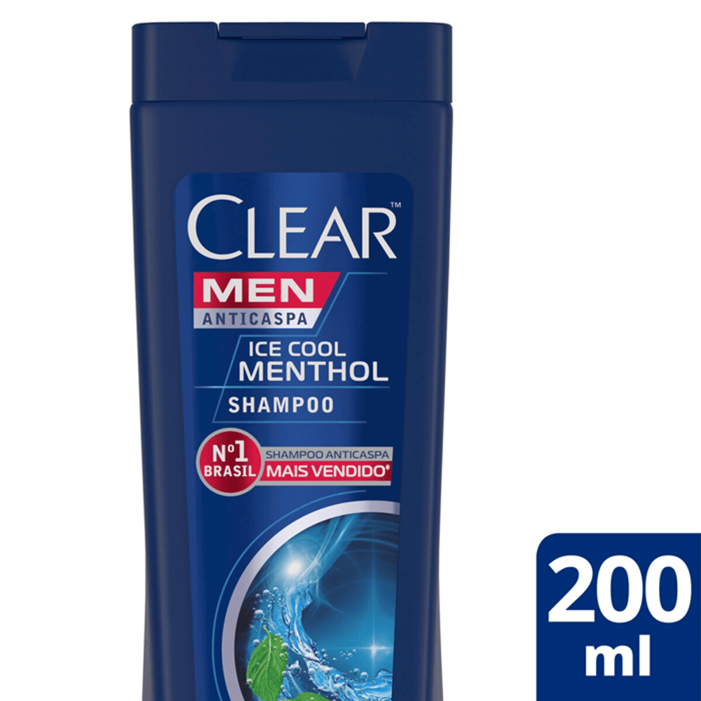 Shampoo Anticaspa Clear Men Ice Cool Menthol 200ml - Drogaria Sao Paulo