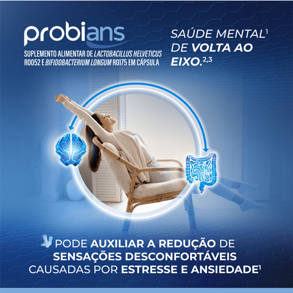 Suplemento Alimentar Probians Lactobacillus Helveticus 30 Cápsulas ...