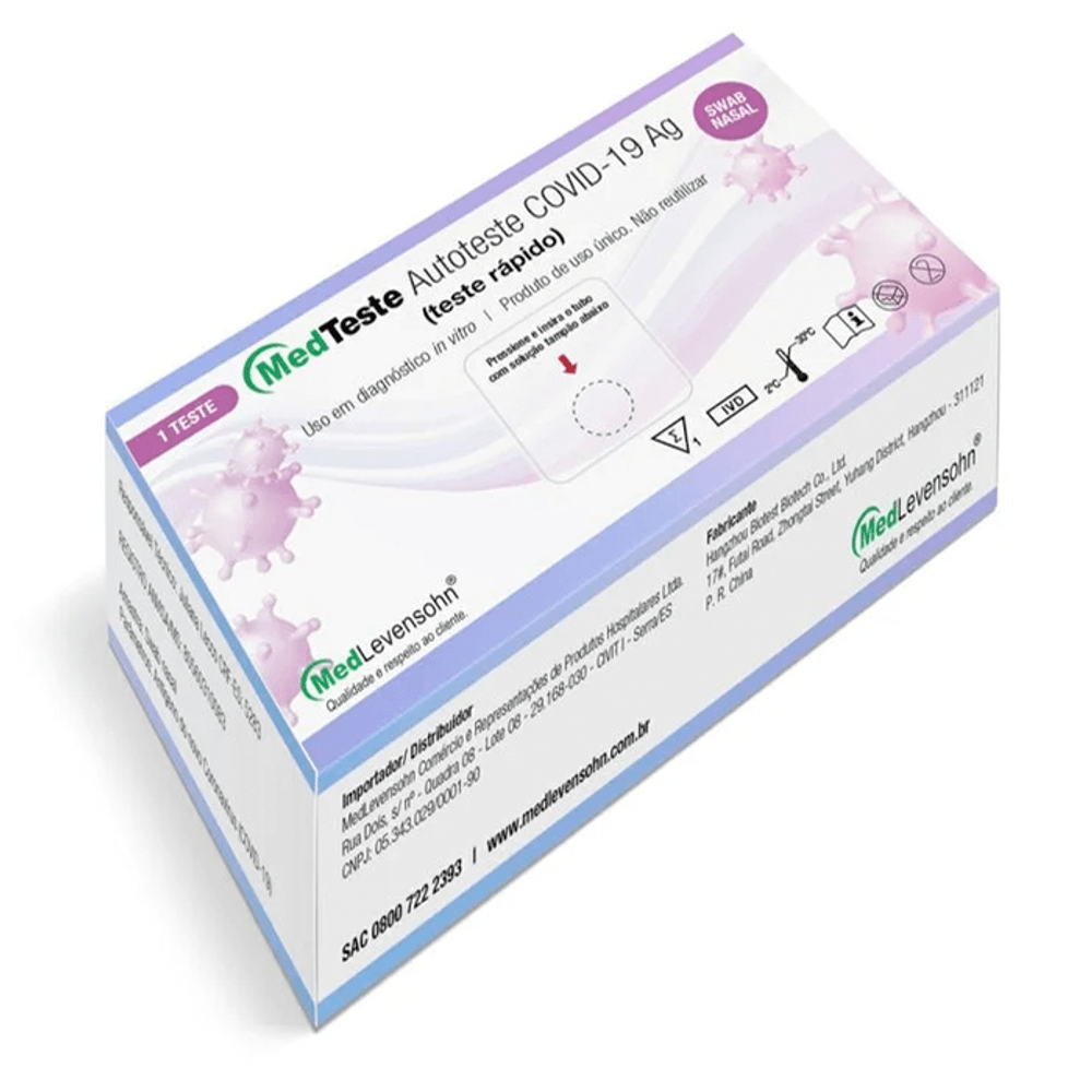 Teste Rápido Covid19 MedTest Autoteste 1 Unidade - Drogaria Sao Paulo