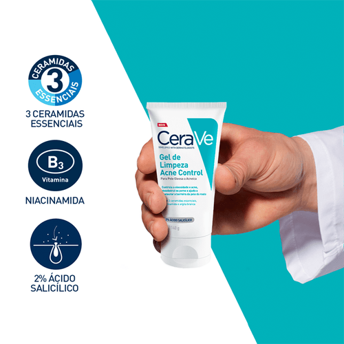 Gel de Limpeza CeraVe Acne Control 140g - Drogaria Sao Paulo