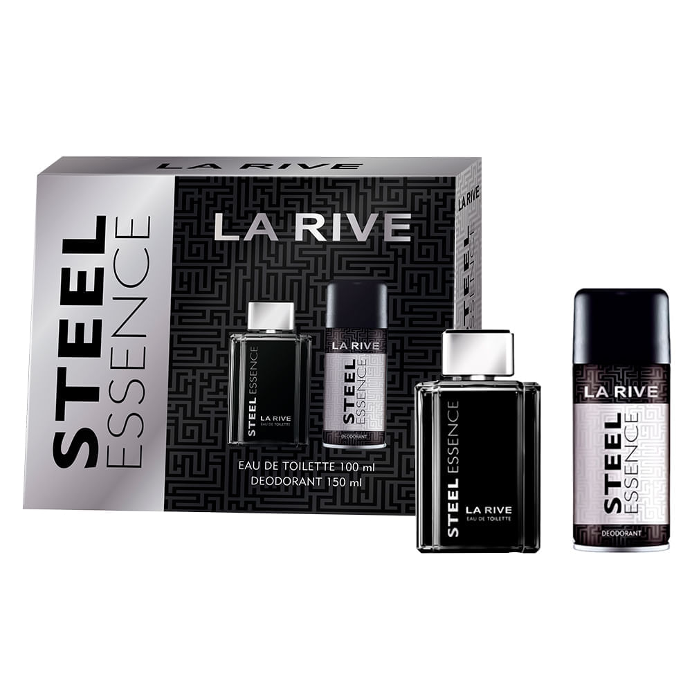Kit Perfume La Rive Steel Essence Masculino Eau de Toilette 100 ml ...