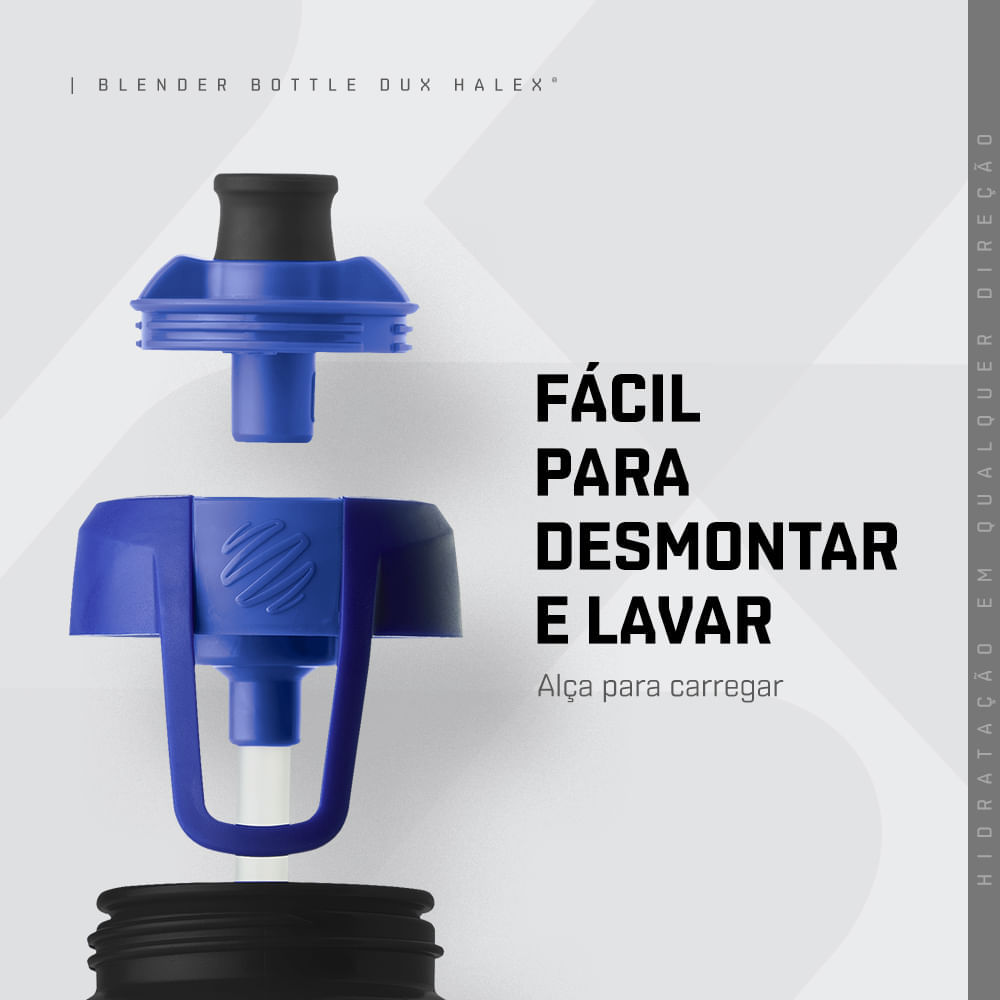 Squeeze Blender Bottle Dux Halex - Azul Royal 710Ml Azul Royal 710Ml ...