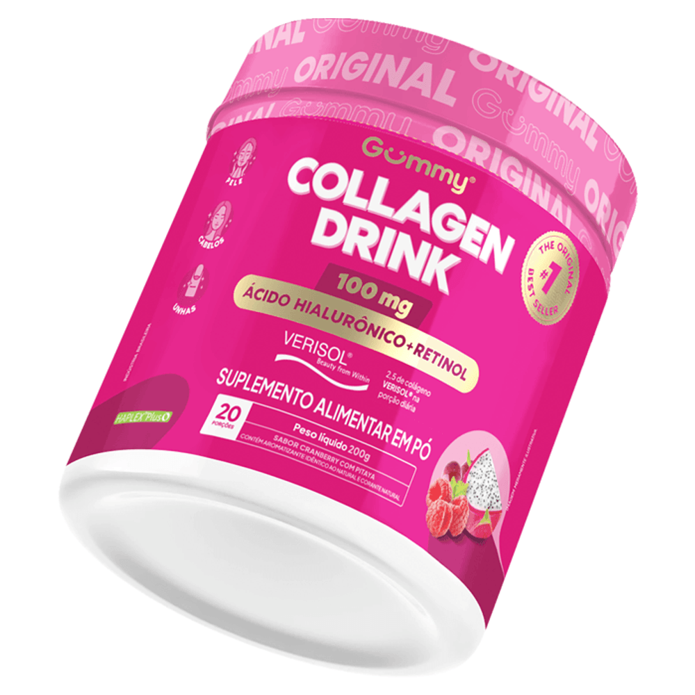 Suplemento Alimentar Gummy Collagen Drink Cranberry com Pitaya 200g em ...