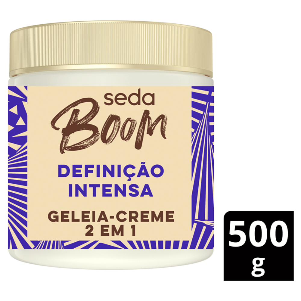 Geleia Creme Capilar 2 em 1 Seda Boom Definição Intensa 500g - Drogaria ...