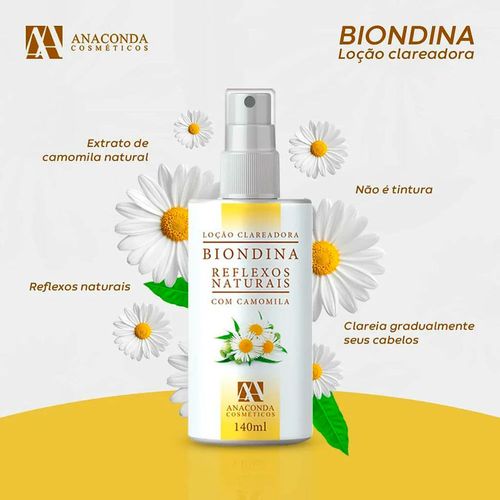 Loção Clareadora Spray Biondina Reflexos Naturais Anaconda 140ml ...