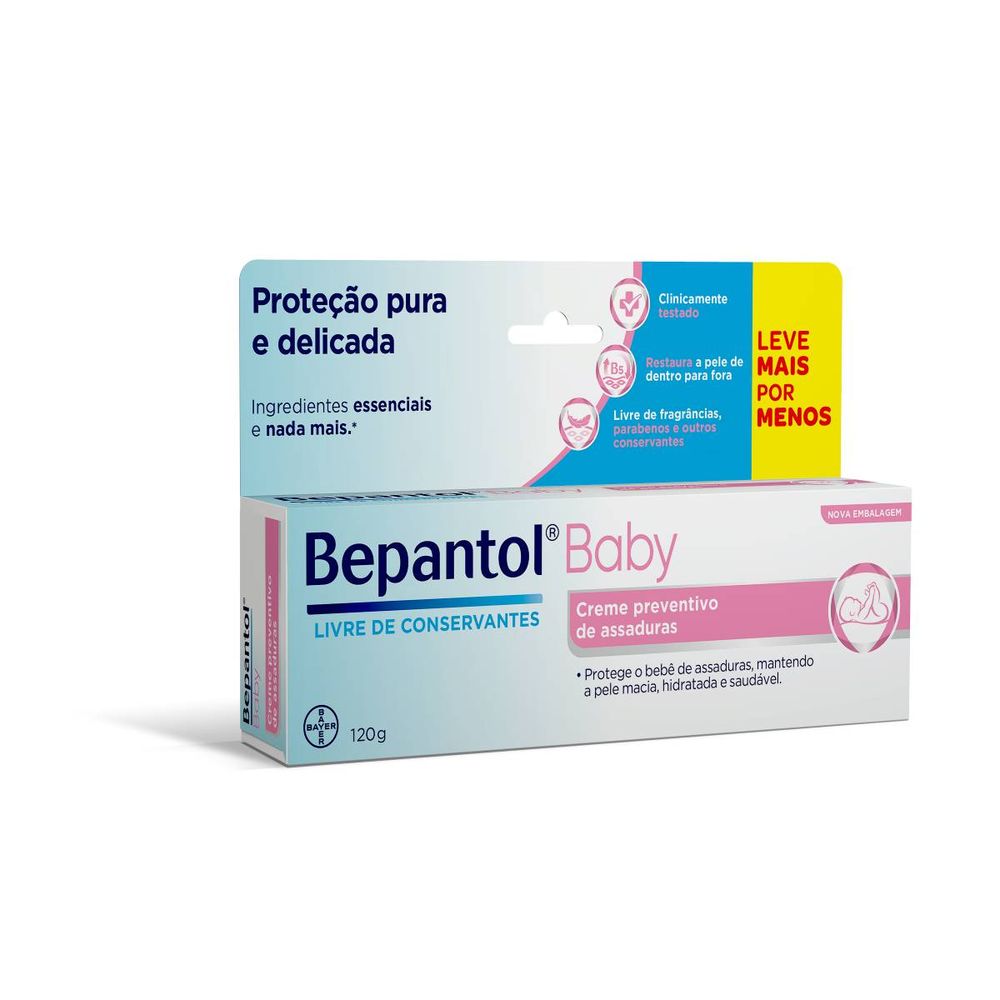 Kit com 5 Cremes Pomada de Assadura 120gr Cada - Bepantol - Drogaria ...