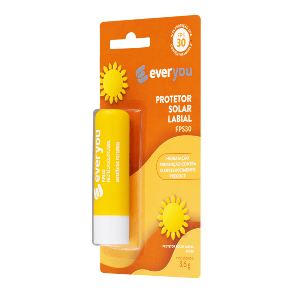 Protetor Solar Labial FPS30 Ever You 3,6g - Drogaria Sao Paulo
