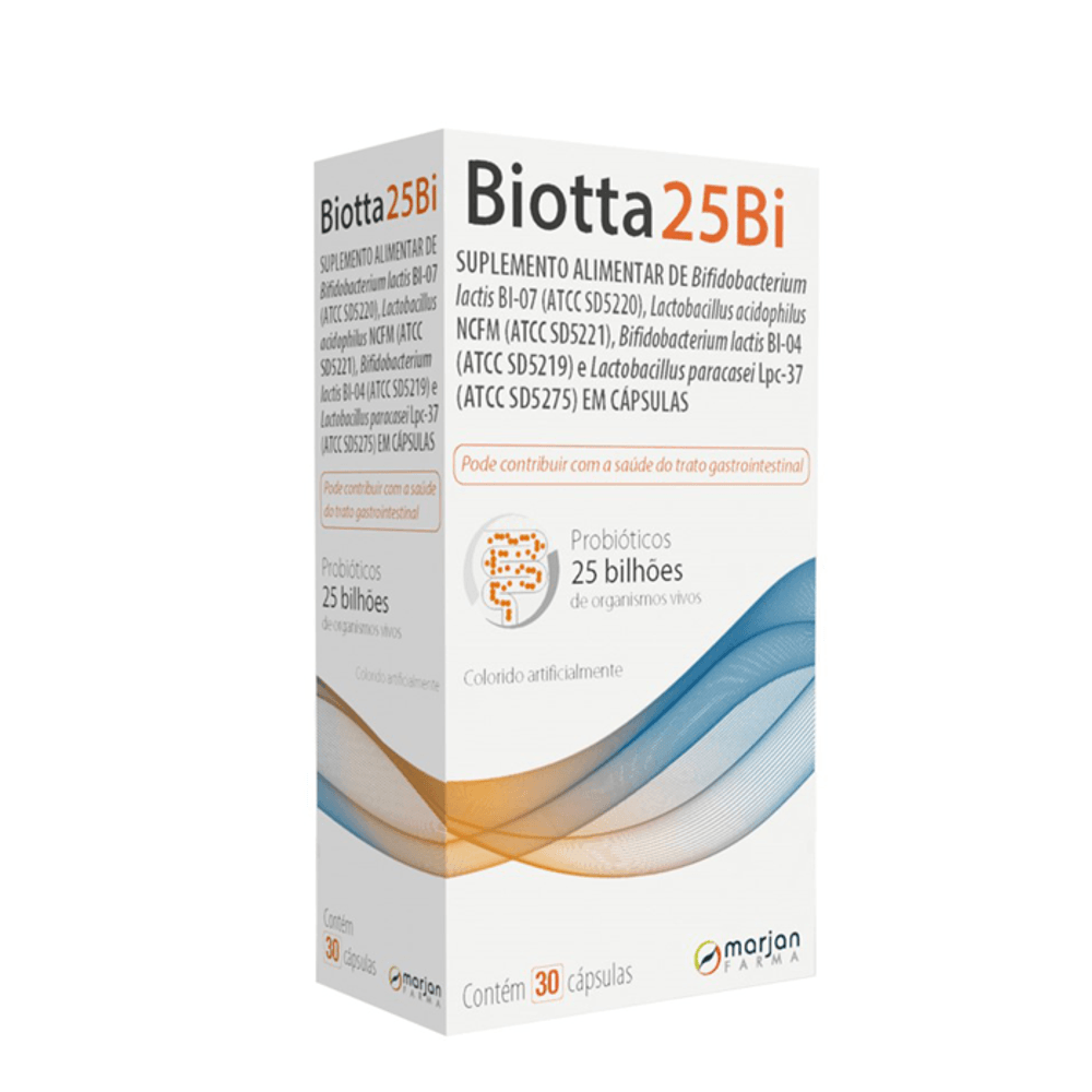 Suplemento Alimentar Biotta 25Bi Marjan 30 Cápsulas - Drogaria Sao Paulo