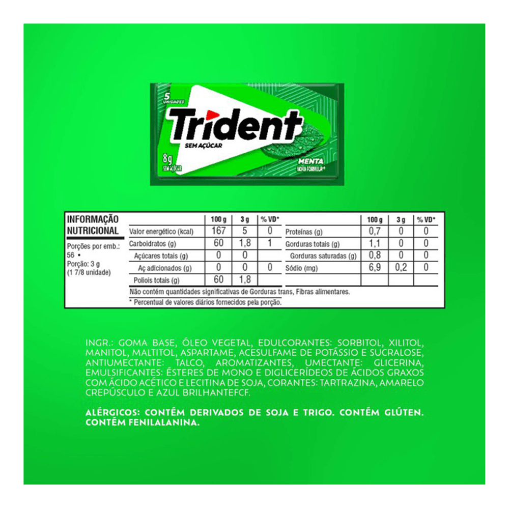 Trident Menta - Drogaria Sao Paulo