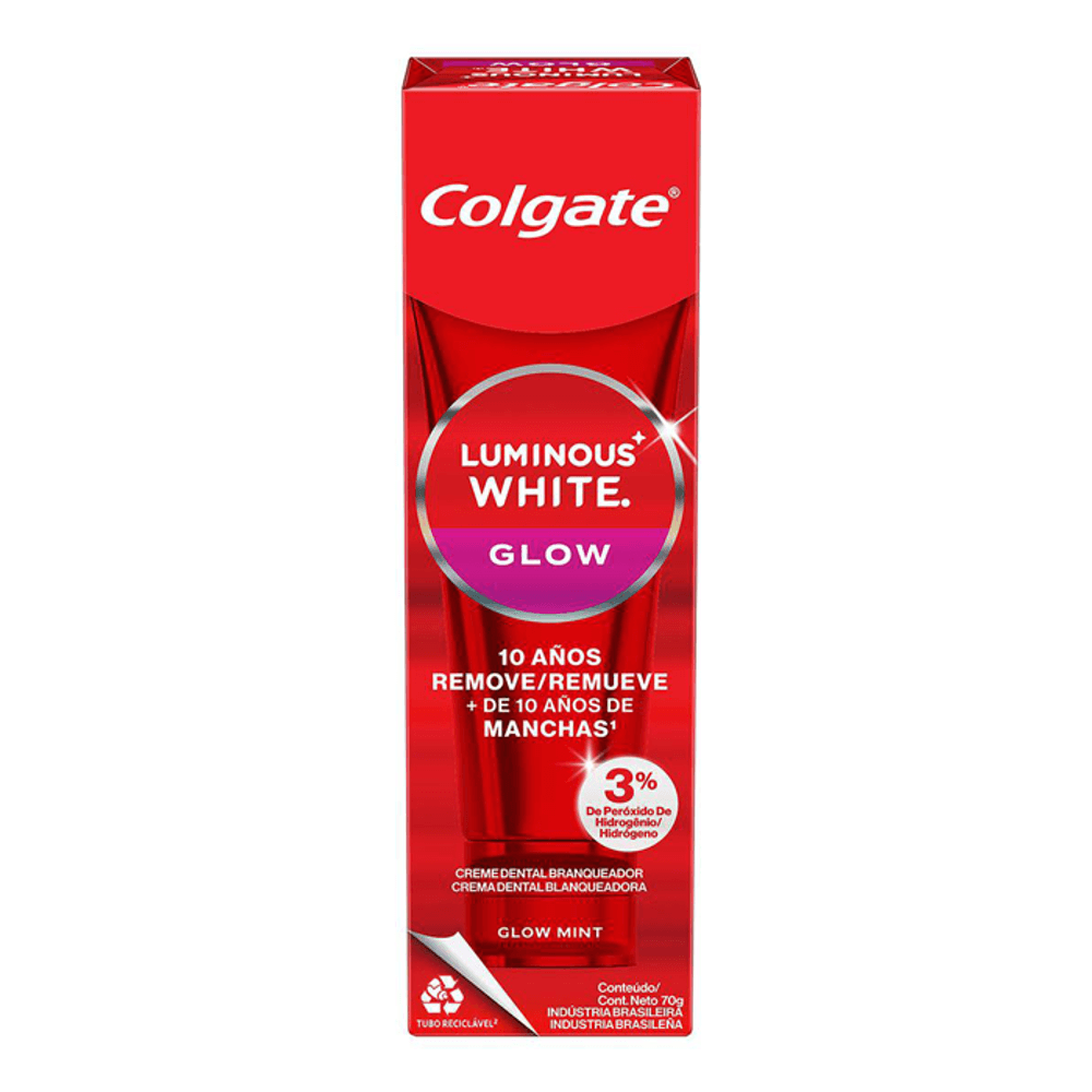 Creme Dental Clareador Colgate Luminous White Glow 70g - Drogaria Sao Paulo