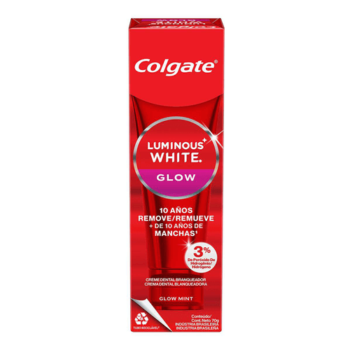 Creme Dental Clareador Colgate Luminous White Glow 70g - Drogaria Sao Paulo