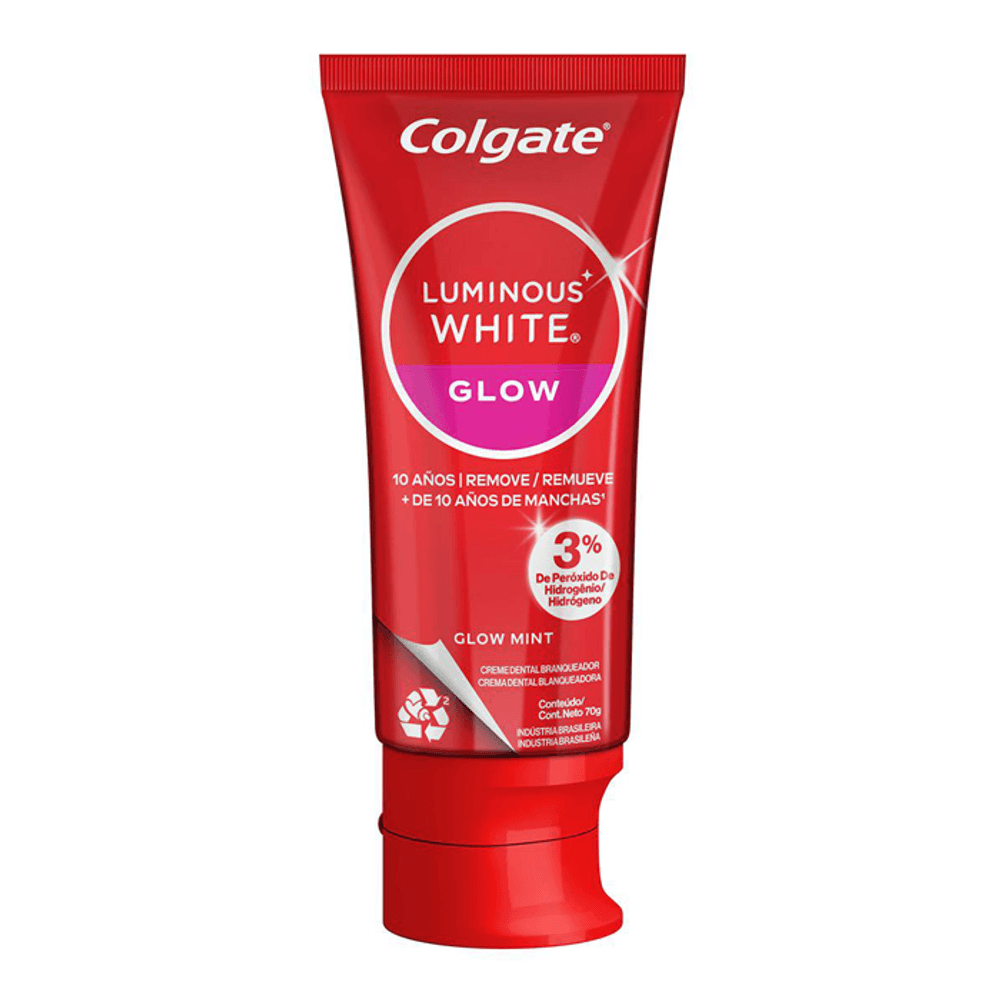 Creme Dental Clareador Colgate Luminous White Glow 70g - Drogaria Sao Paulo