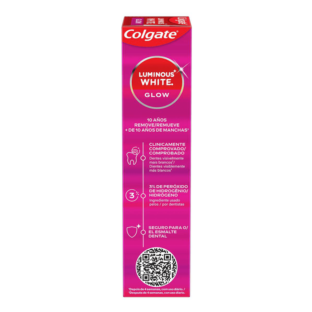 Creme Dental Clareador Colgate Luminous White Glow 70g - Drogaria Sao Paulo