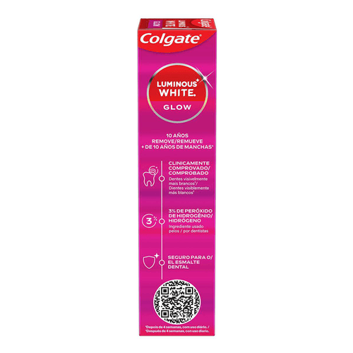 Creme Dental Clareador Colgate Luminous White Glow 70g - Drogaria Sao Paulo