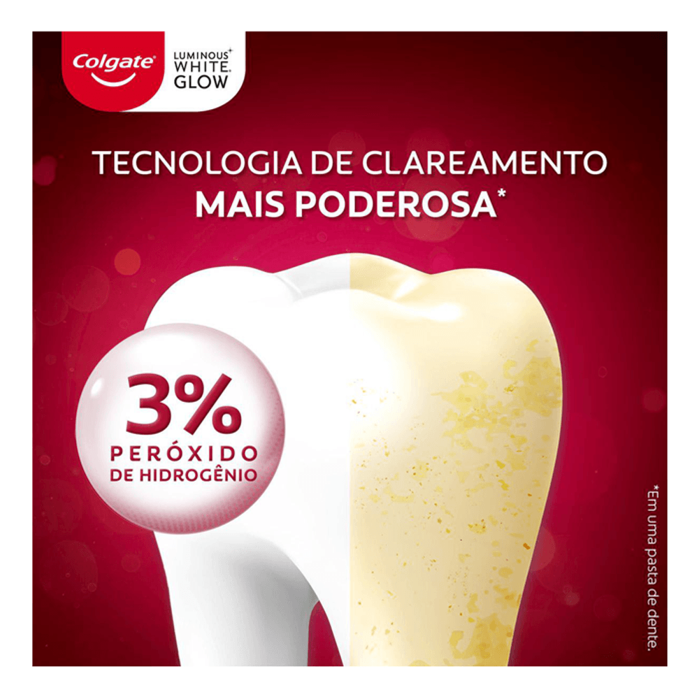 Creme Dental Clareador Colgate Luminous White Glow 70g - Drogaria Sao Paulo