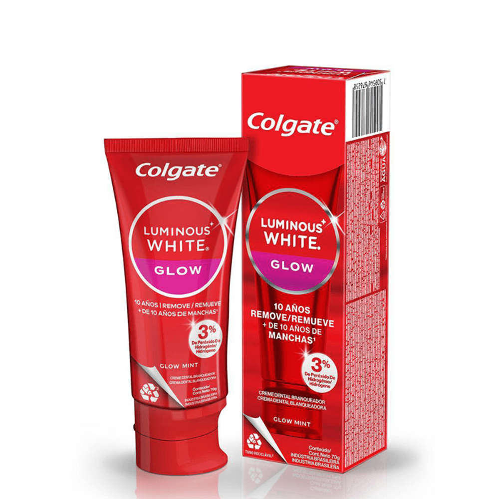 Creme Dental Clareador Colgate Luminous White Glow 70g - Drogaria Sao Paulo