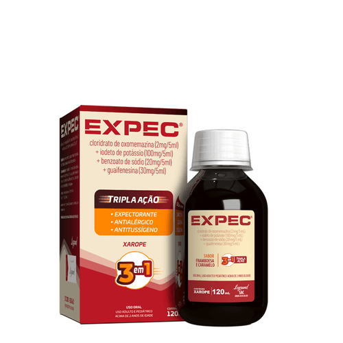 Expec Legrand Pharma Xarope - 120ml - Drogaria Sao Paulo