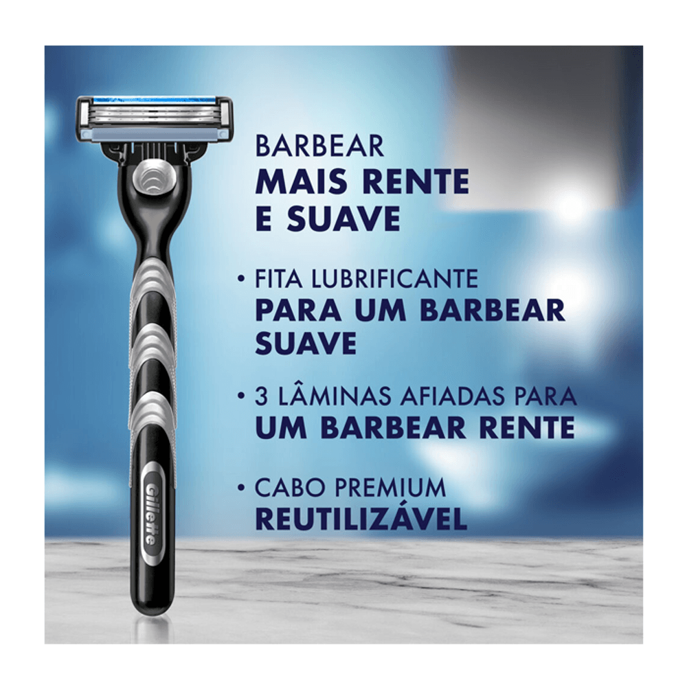 Carga Gillette Mach 3 - 2 Unidades - Drogaria Sao Paulo