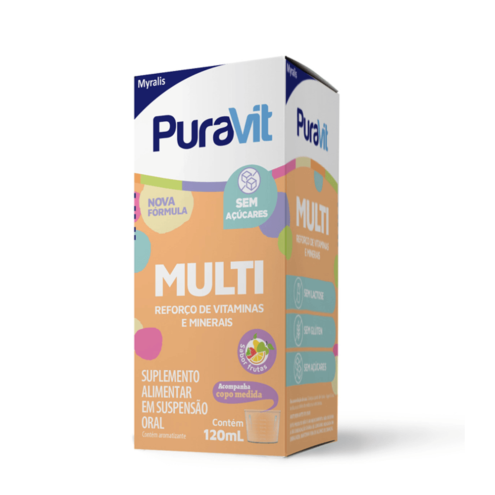 Suplemento Alimentar Puravit Multi Myralis 120ml Solução Oral ...
