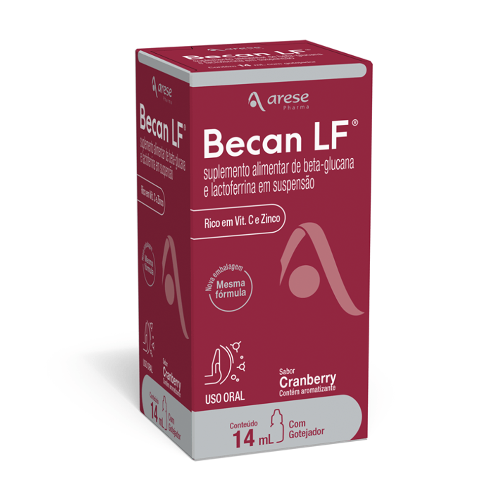 Suplemento Vitamínico Becan Lf Cranberry Arese Phama 14ml Gotas ...