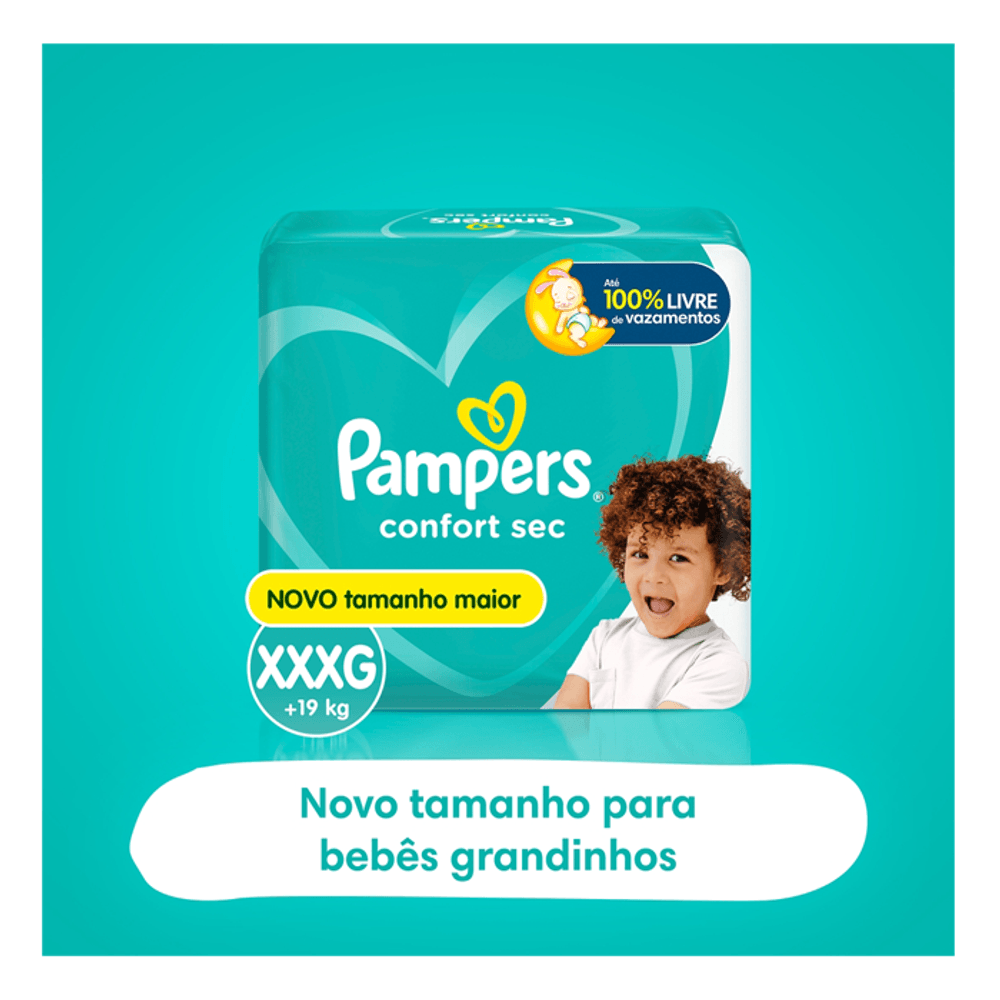 Fralda Pampers Confort Sec XXXG 24 Unidades - Drogaria Sao Paulo