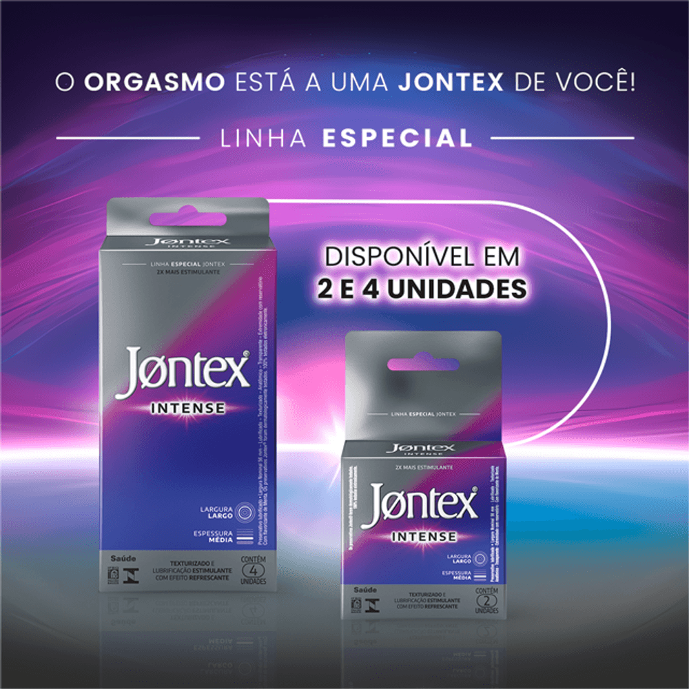 Preservativo Masculino Jontex Intense Lubrificado Especial Flavorizado ...