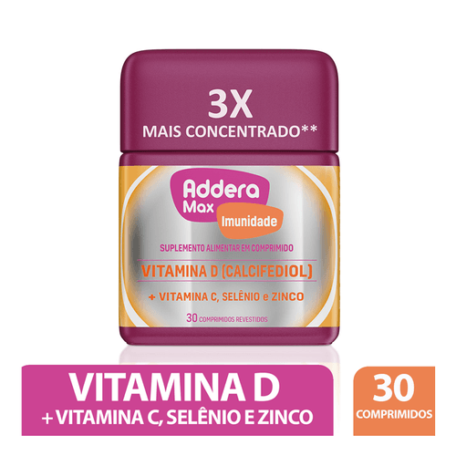 Addera Max Imunidade Mantecorp Farmasa 26g 30 Comprimidos - Drogaria ...
