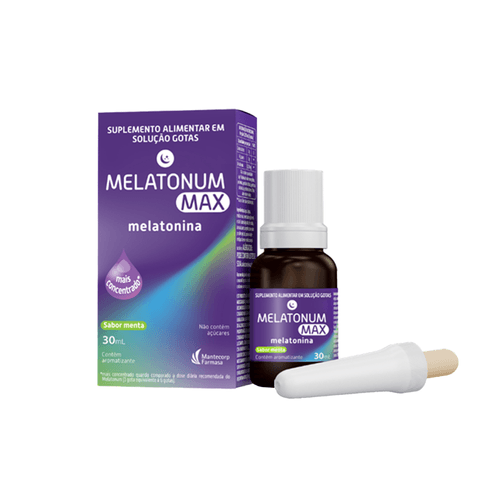 Melatonina Menta Melatonum Max 30ml Solução Gotas - Drogaria Sao Paulo