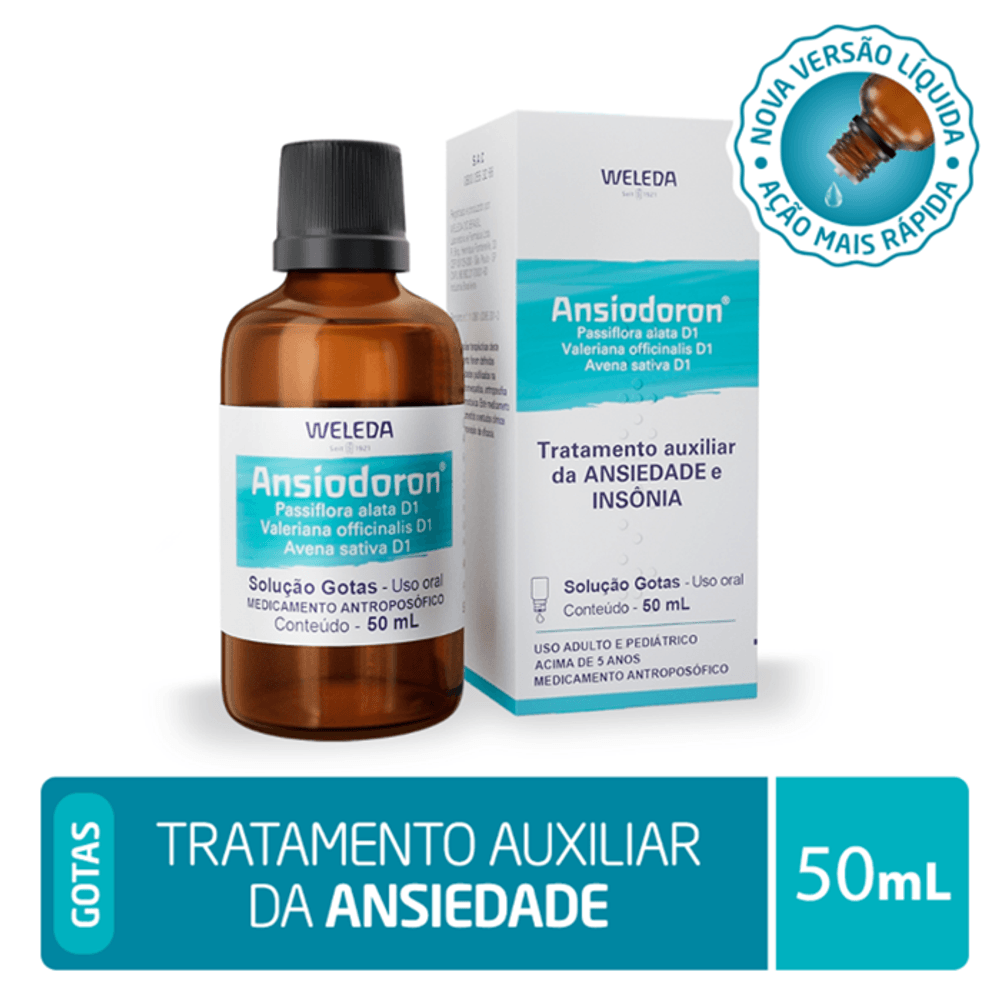 Calmante Ansiodoron 50ml Solução Gotas - Drogaria Sao Paulo